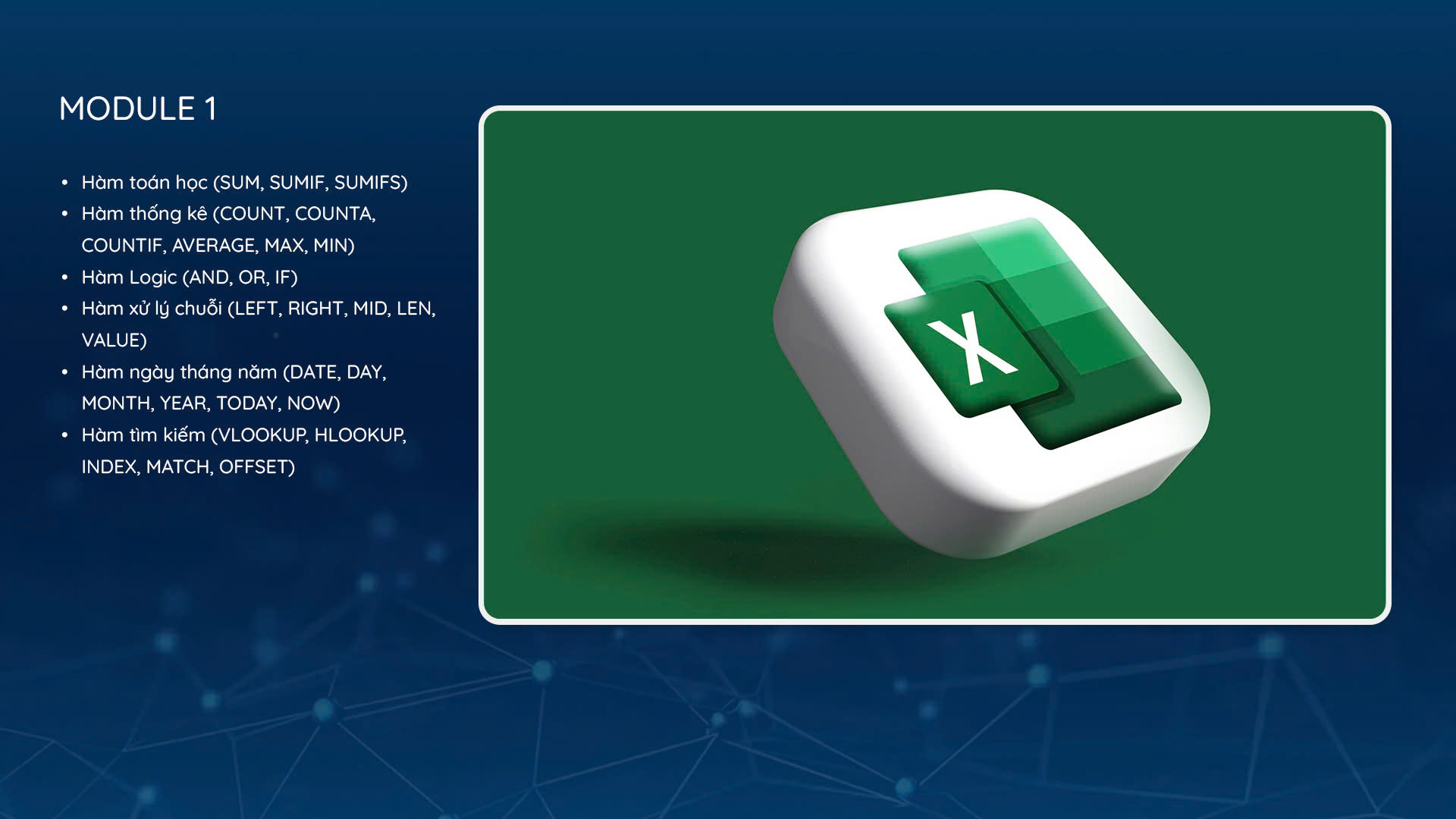 Excel for Business Analytics - Starttrain